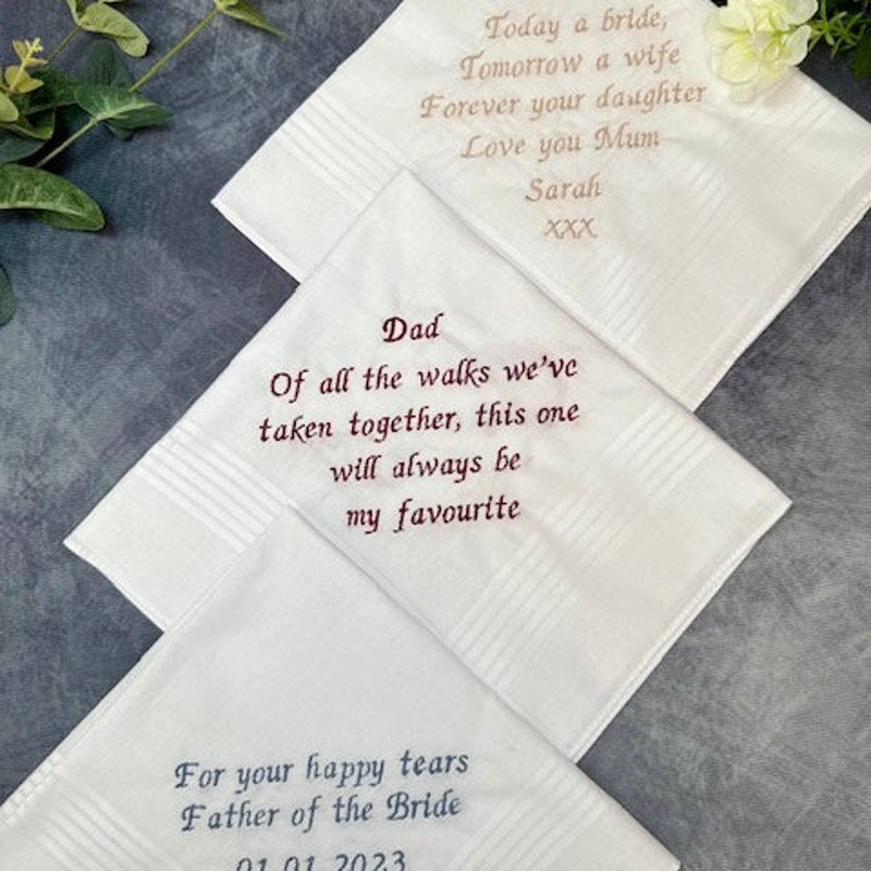 Embroidered Handkerchief - Etsy