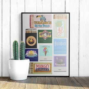 Matchboxes of Mexico Beach & Port St. Joe Print | Digital Download ...