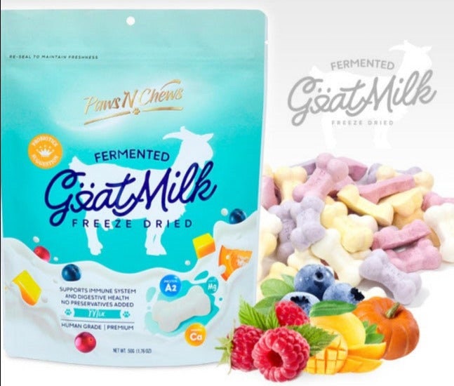 Paws N Chews Fermented Freeze-dried Goat Milk for Dog and Cat, Assorted ...