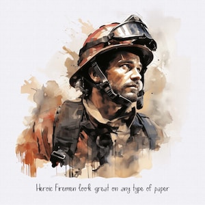 Clipart of Heroic Firefighters. Firemen, First Responders, Heroes ...