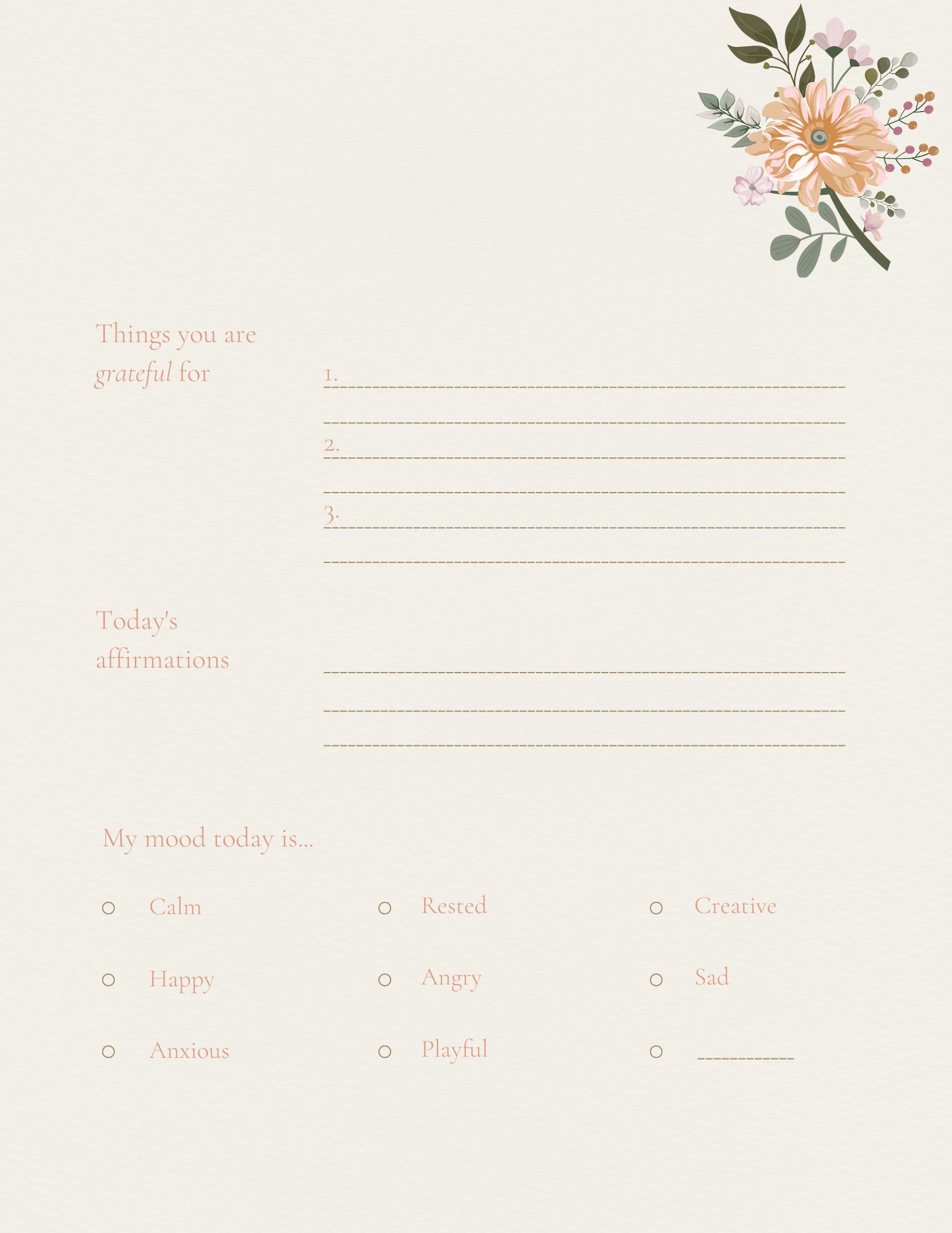 Digital Journal Template - Etsy