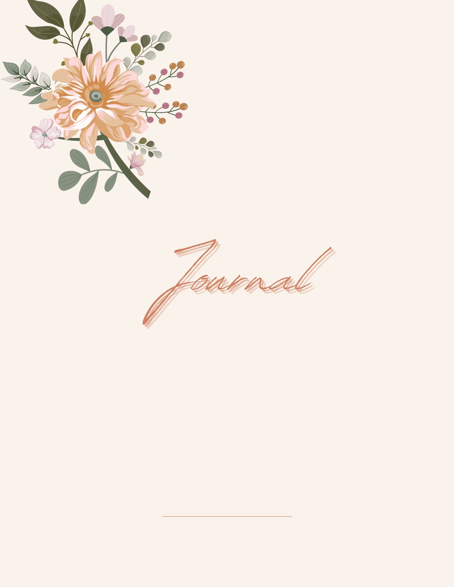 Digital Journal Template - Etsy