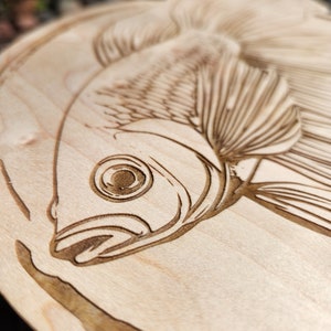 Betta Fish Wood Home Decor Plaque 8" - Etsy