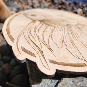 Betta Fish Wood Home Decor Plaque 8" - Etsy