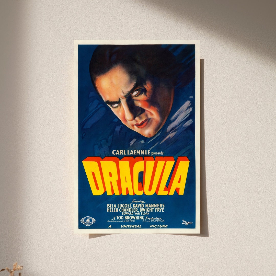 Dracula by Karoly Grosz (style A) - Premium Matte Film Poster (1931) - Etsy