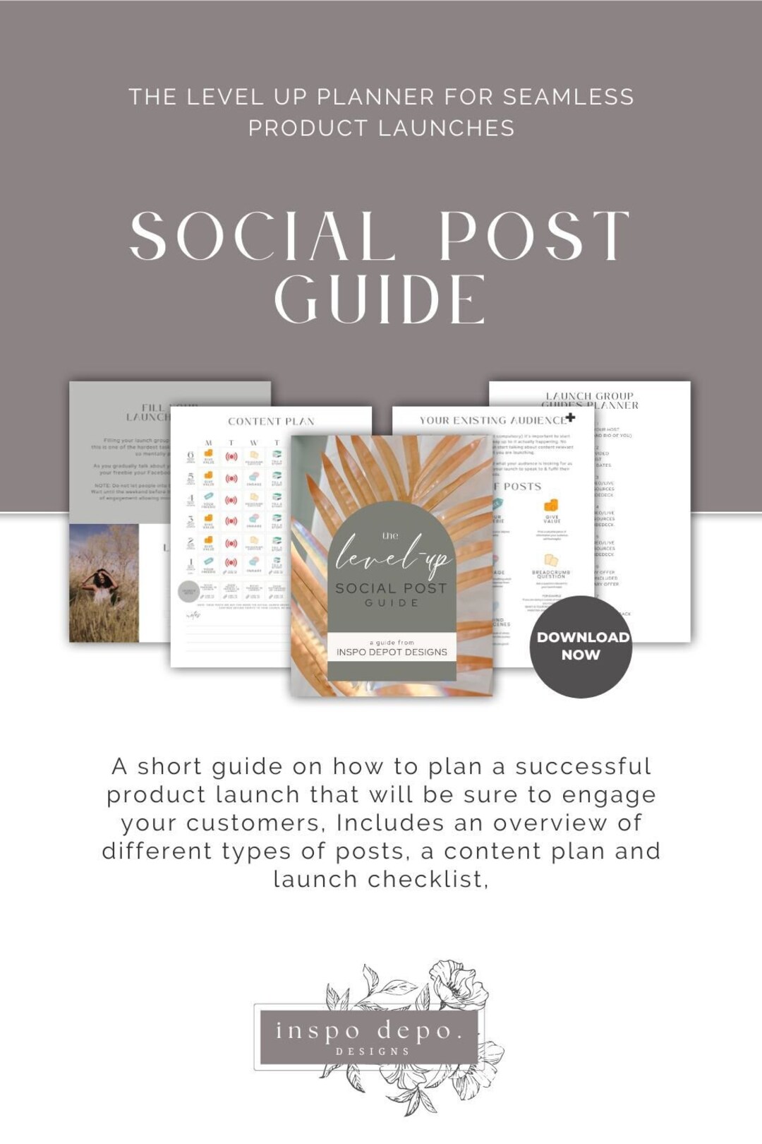 Social Media Post Guide, Product Launch Marketing, Instagram Engagement ...