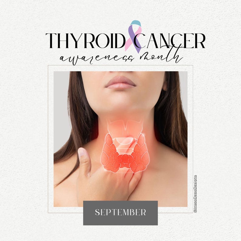 Thyroid Cancer Awareness Month Instagram Posts, Social Media, Done-for ...