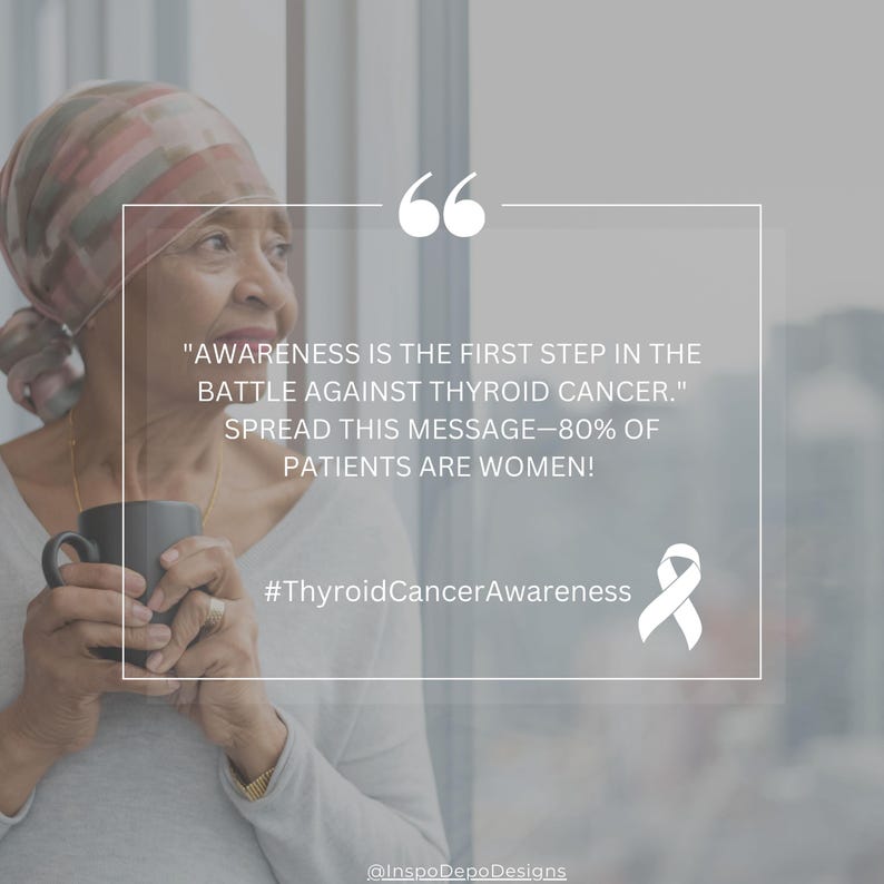 Thyroid Cancer Awareness Month Instagram Posts, Social Media, Done-for ...