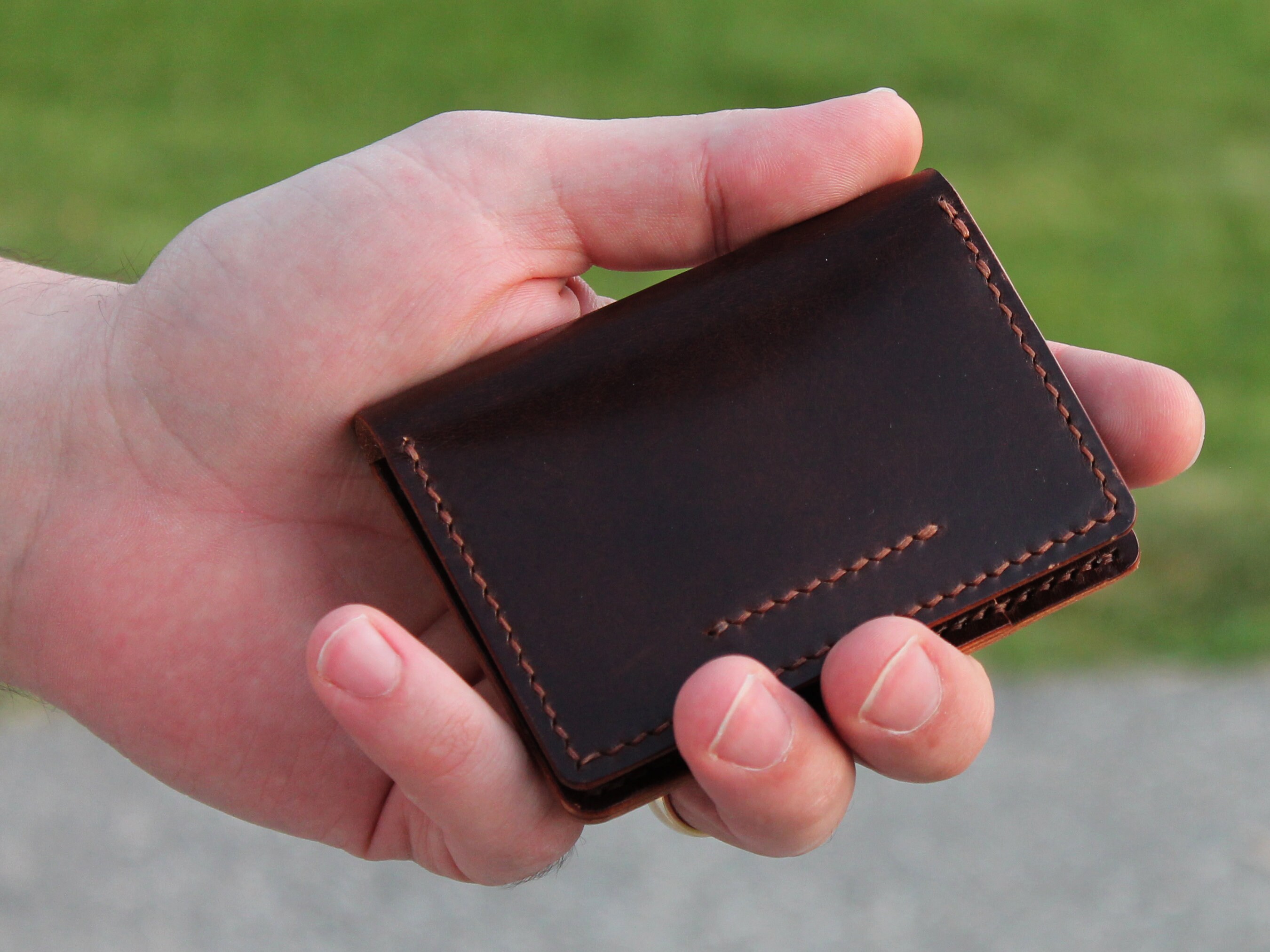 Minimalist Men's Leather Wallets, Handmade Father's Day Gifts MIRAKI ...