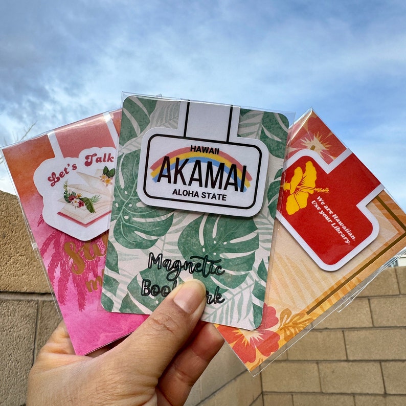 Nostalgic Hawaii Magnetic Bookmarks - Etsy