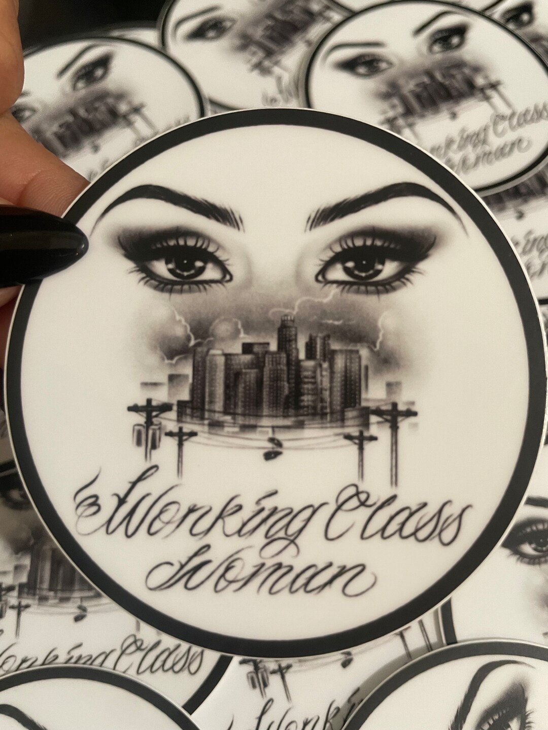 WORKING CLASS Woman STICKER - Etsy