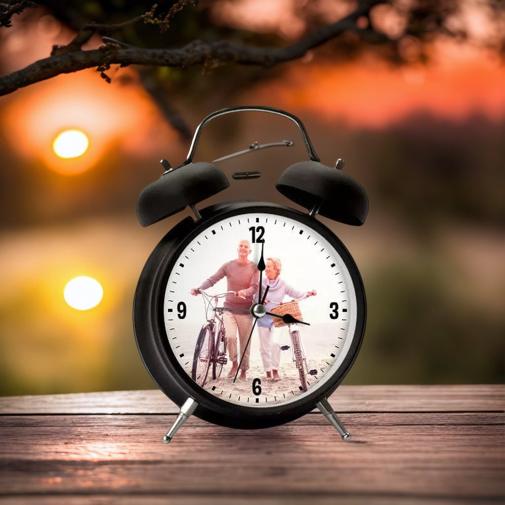 Custom Clock/ Personalized Clock for Desk/ Custom Photo Alarm Clock ...