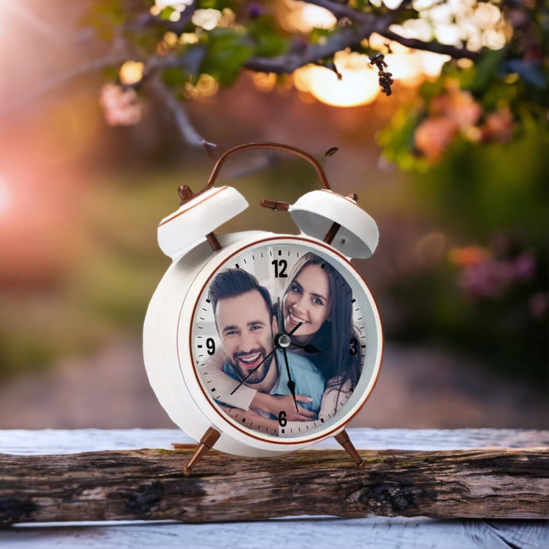 Custom Clock/ Personalized Clock for Desk/ Custom Photo Alarm Clock ...