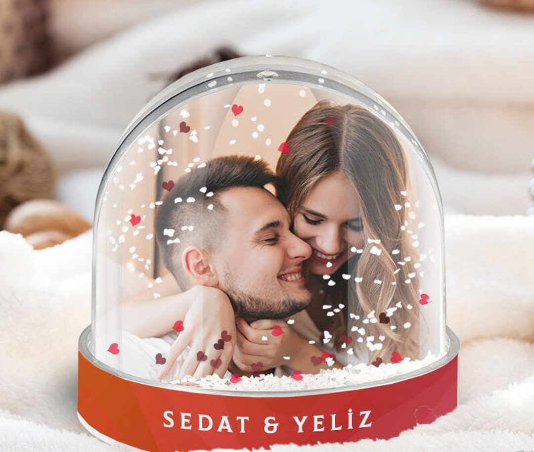 Custom Snow Globe/ Personalized Snow Globe/ Put on Your Photo and Text ...