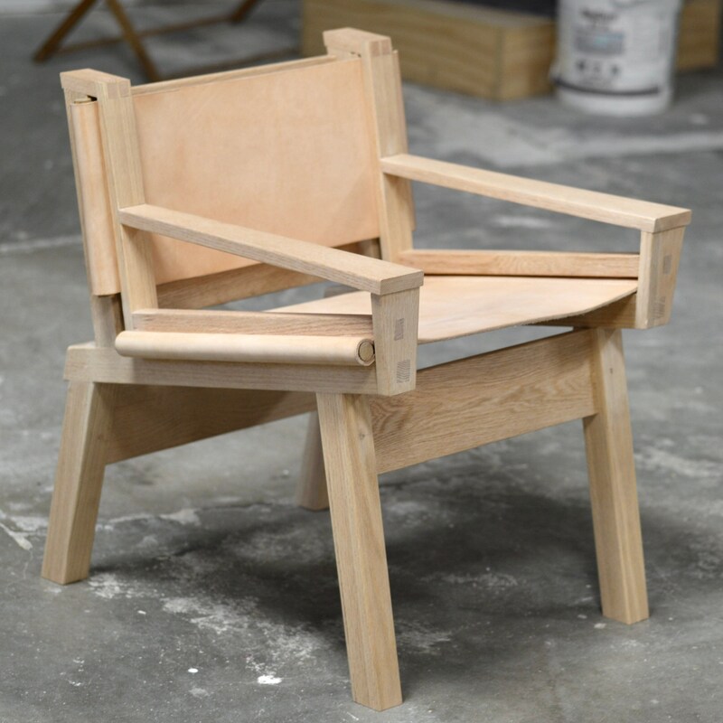 Leather Sling Chair - Etsy