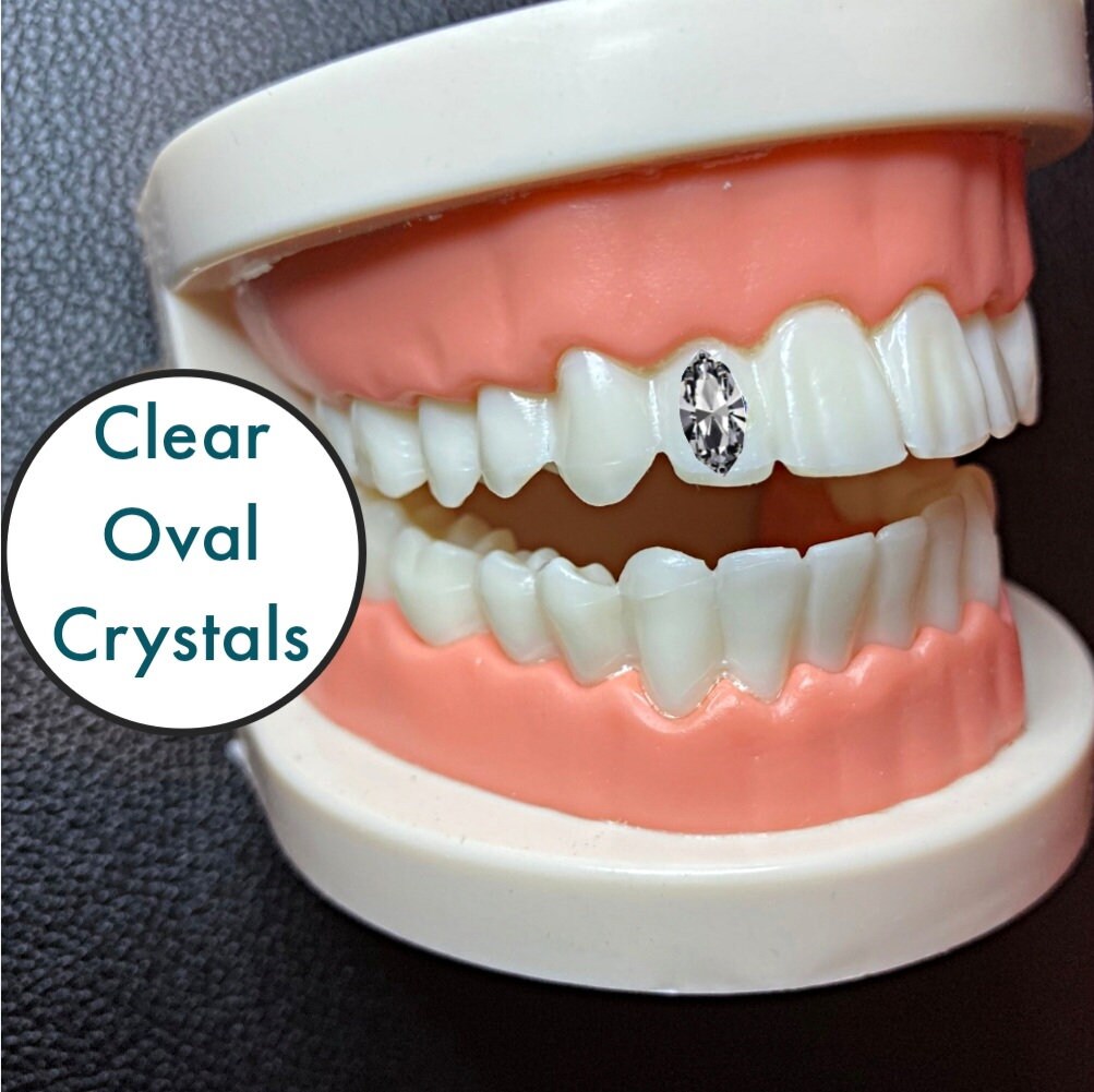 Clear Diamond Tooth Gem Crystals Set, Tooth Gem Pack Tooth Gem Kits ...