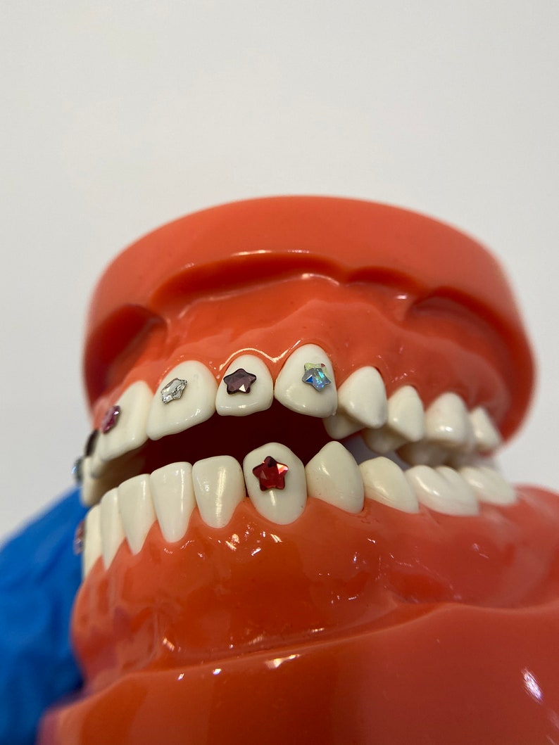 Star Tooth Gem Crystal Design, Tooth Gem Kits, Tooth Jewelry - Etsy