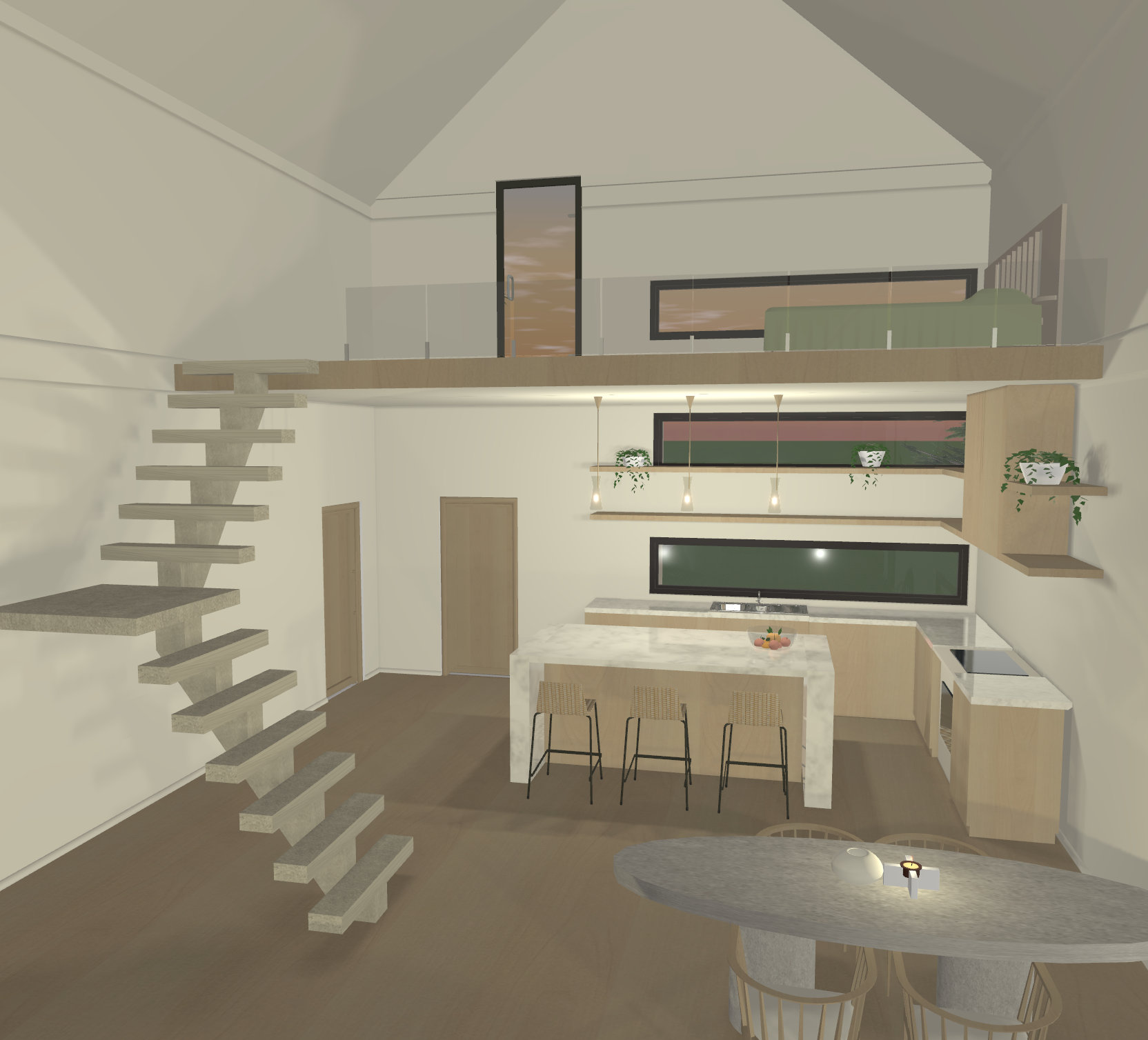 One Bedroom Loft Houseplan - Etsy