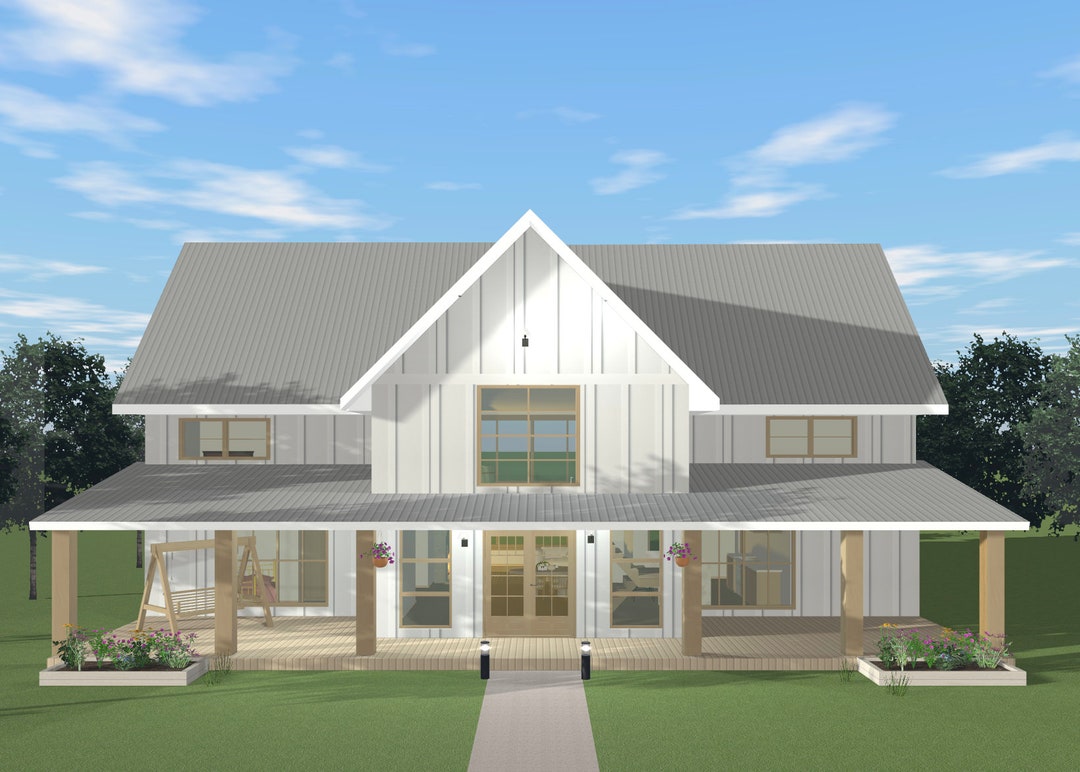 Large Modern Farmhouse, 5 Bedroom, 3 Bathroom With Laundry and Office ...