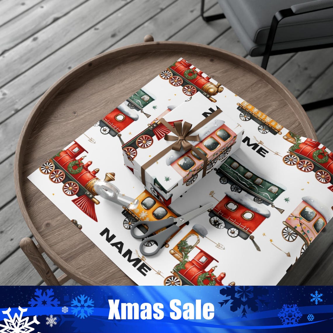 Train Gift Wrap Papers Personalized Design for Wrapping Presents ...