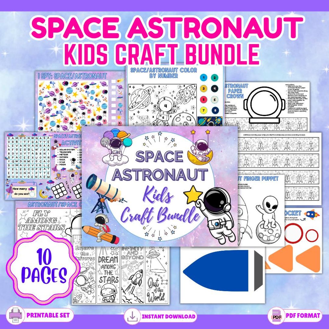 Preschool Printable Space Astronaut Learning Activities Preschool ...