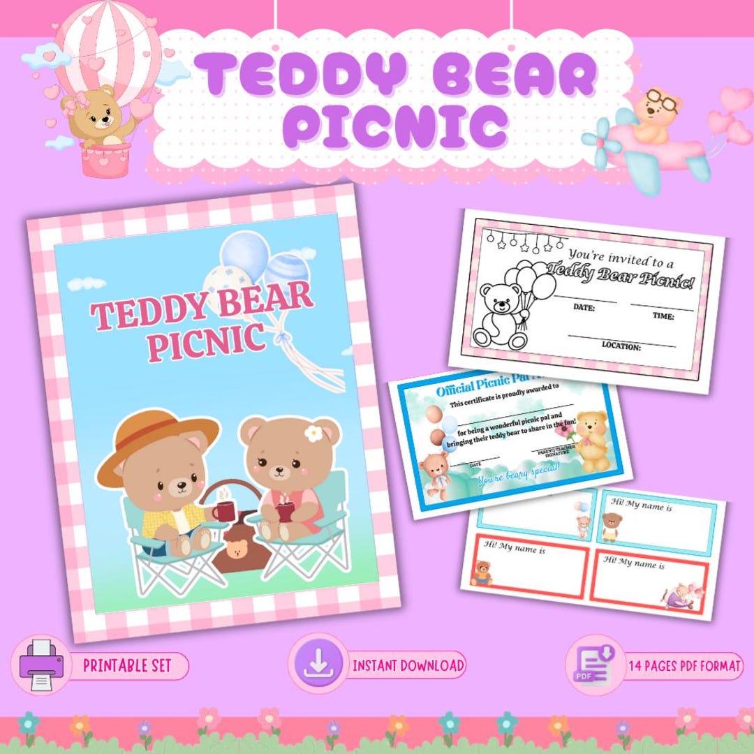 Teddy Bear Picnic Printables | Teacher Materials | Preschool Activity ...