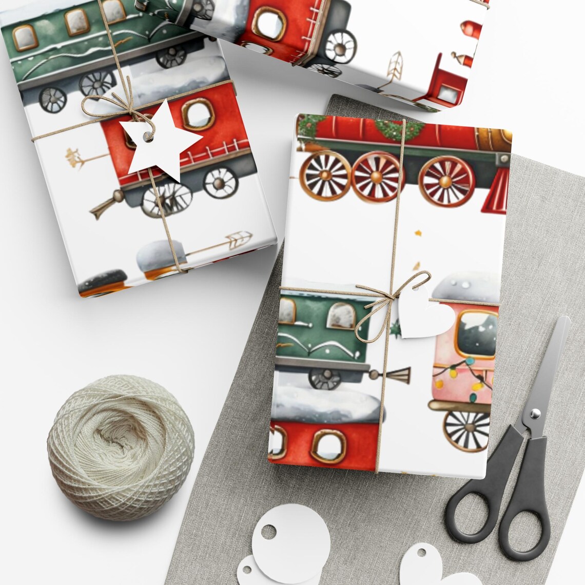 Train Gift Wrap Papers Personalized Design for Wrapping Presents ...