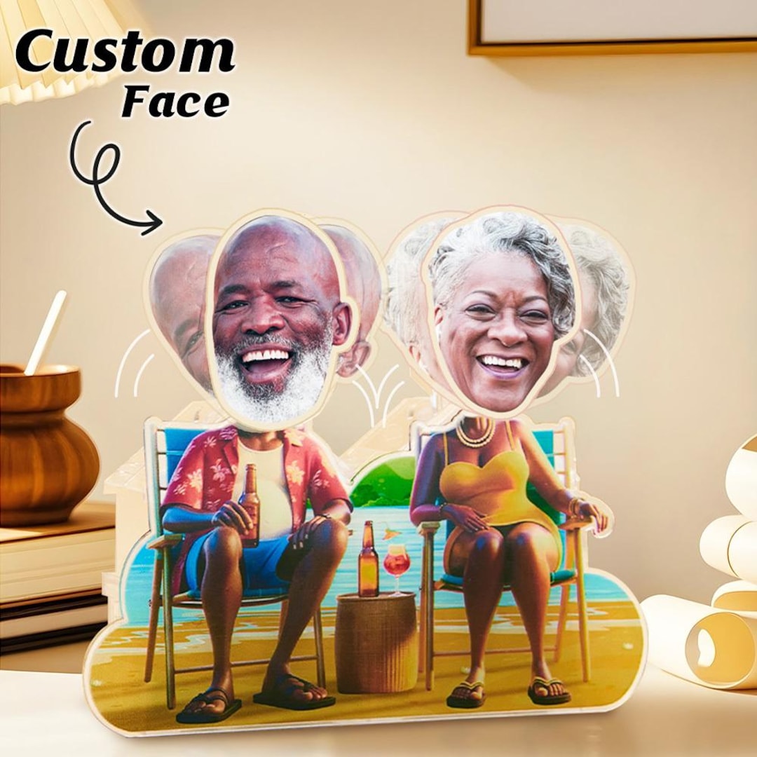 Custom Shaking Head Standee Personalized Parent Portrait Gift for ...