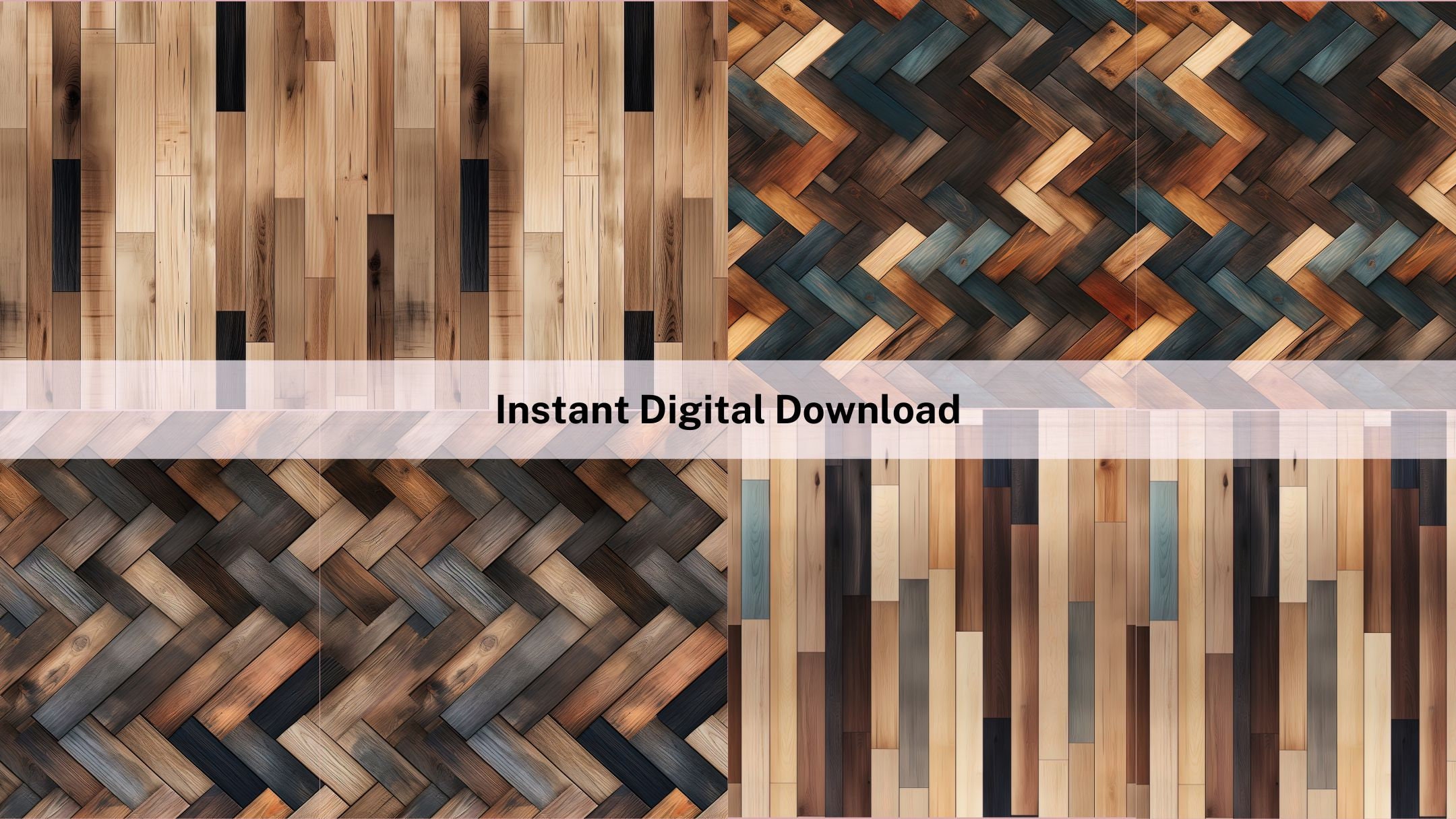 Seamless Mixed Wood Texture Digital Paper Rustic Wood Plank - Etsy