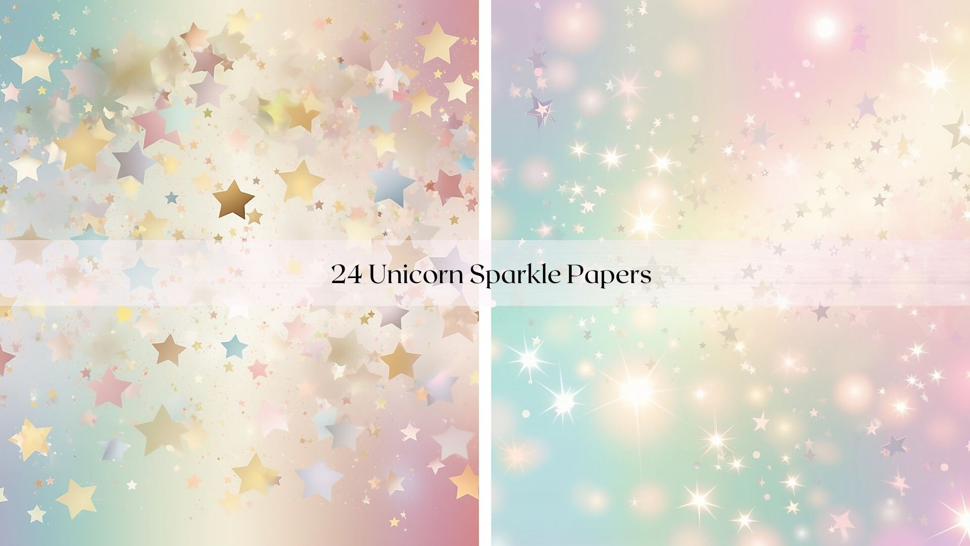 Pastel Watercolor Digital Paper Pastel Stars Digital Paper - Etsy