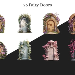Fairy Doors Clipart, Fantasy Fairy Magic Door Clip Art PNG Format ...