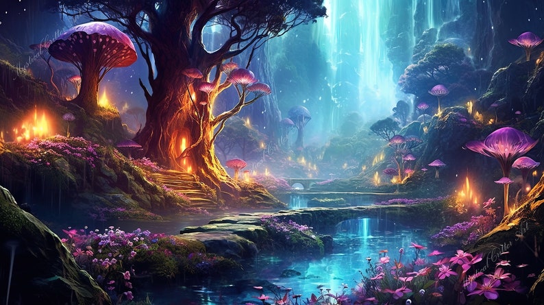 Magical Backgrounds Vol. 2, Downloadable Fantasy Desktop Wallpaper - Etsy