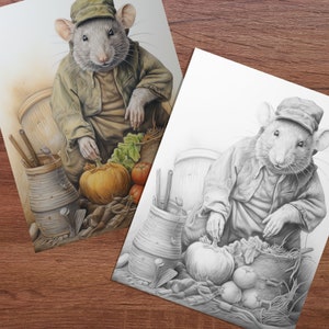 Medieval Mice Coloring Book | 50 Coloring Pages for Adults and Kids ...