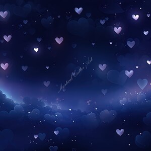 Heart Night Sky Desktop Wallpapers, Fantasy Night Sky Computer ...