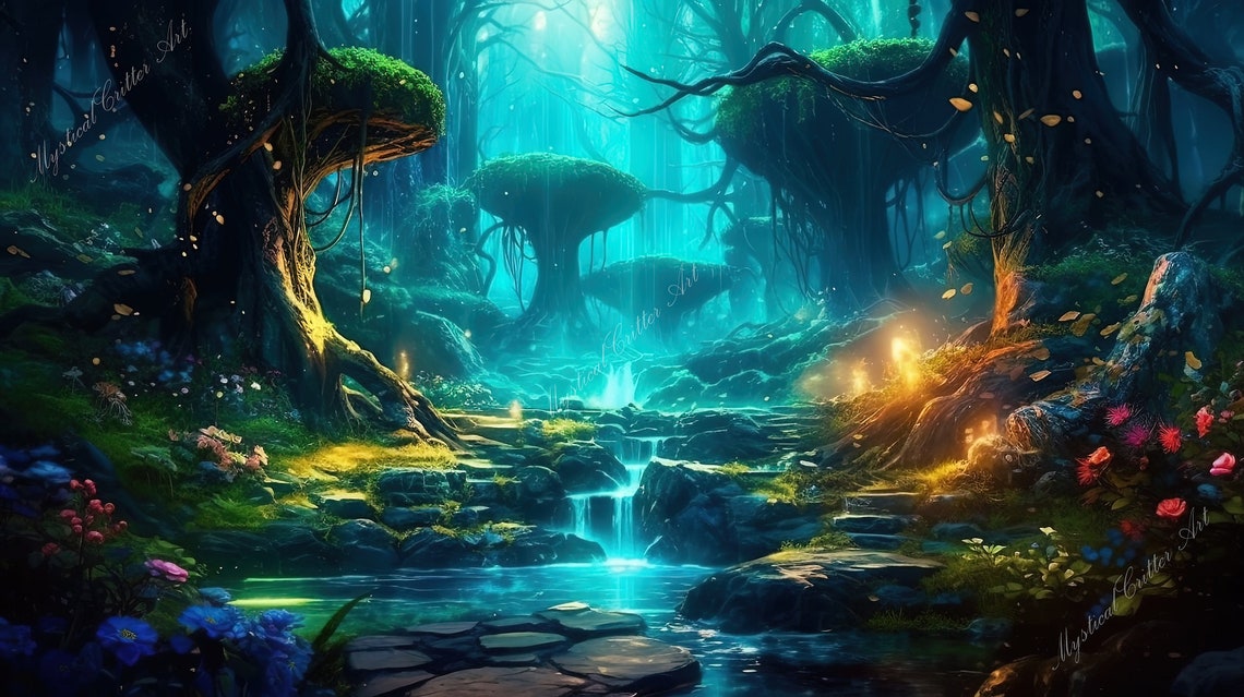 Magical Backgrounds Vol. 2 Downloadable Fantasy Desktop - Etsy