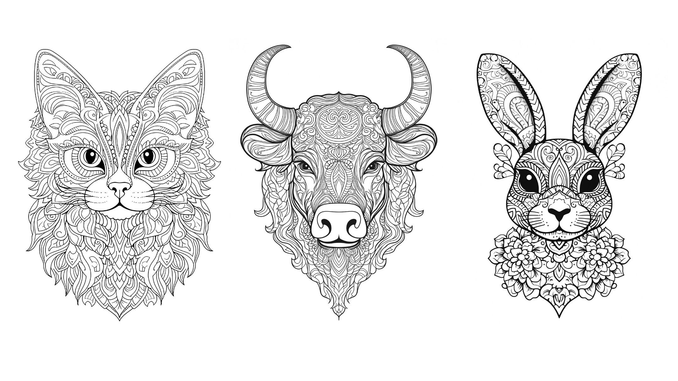 Complicated Animal Coloring Pages