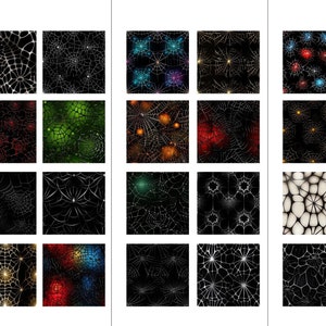 Spider Web Digital Paper, Seamless Spider Web Pattern Backgrounds ...