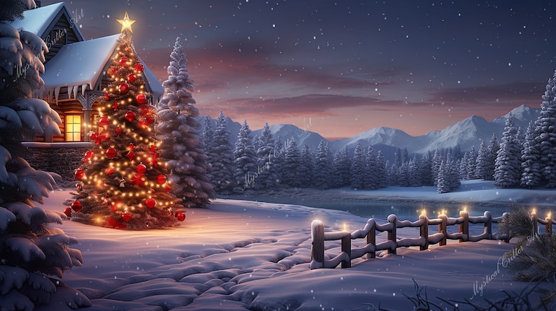 Festive Christmas Desktop Wallpapers Gorgeous Holiday Graphics for Your ...