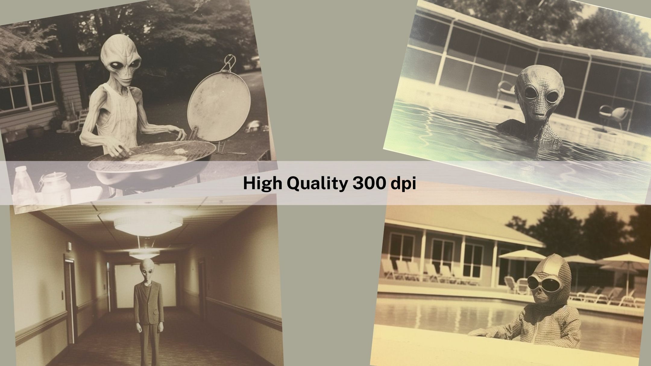 Leaked Alien Photo Series 36 Alien Vintage Junk Journal Image - Etsy