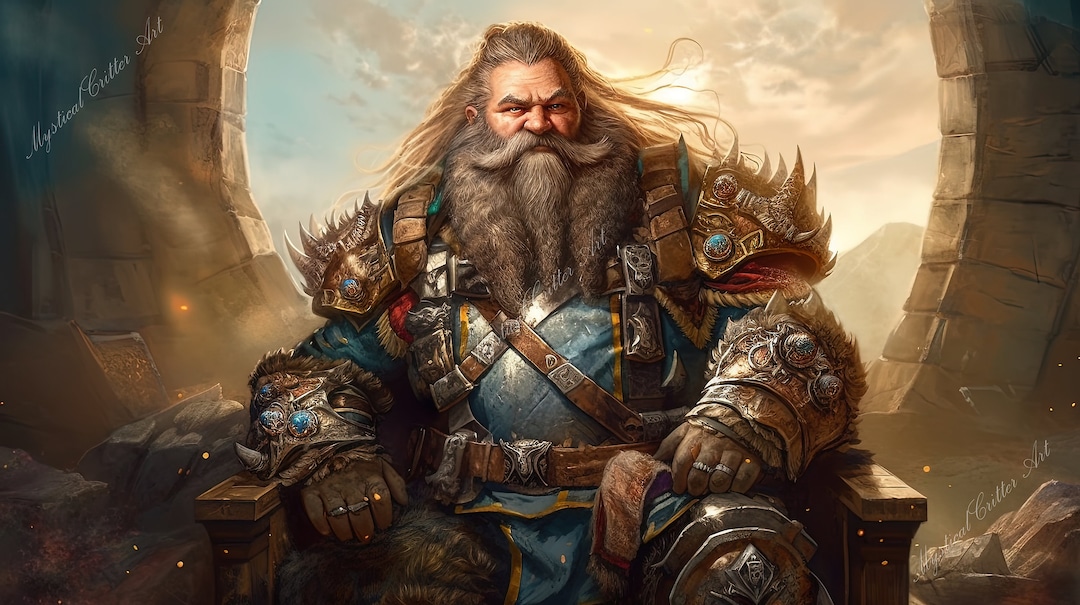 5 World of Warcraft Dwarf Inspired Digital Images, Desktop Background ...