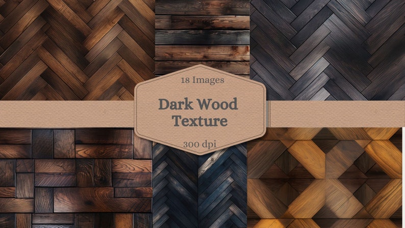 Seamless Dark Wood Texture Digital Paper Rustic Wood Plank - Etsy