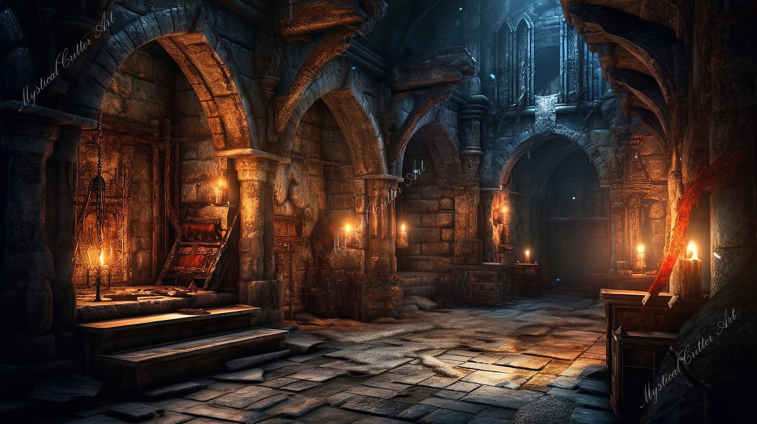 Dungeon Digital Wallpaper Images Desktop Backgrounds Computer - Etsy