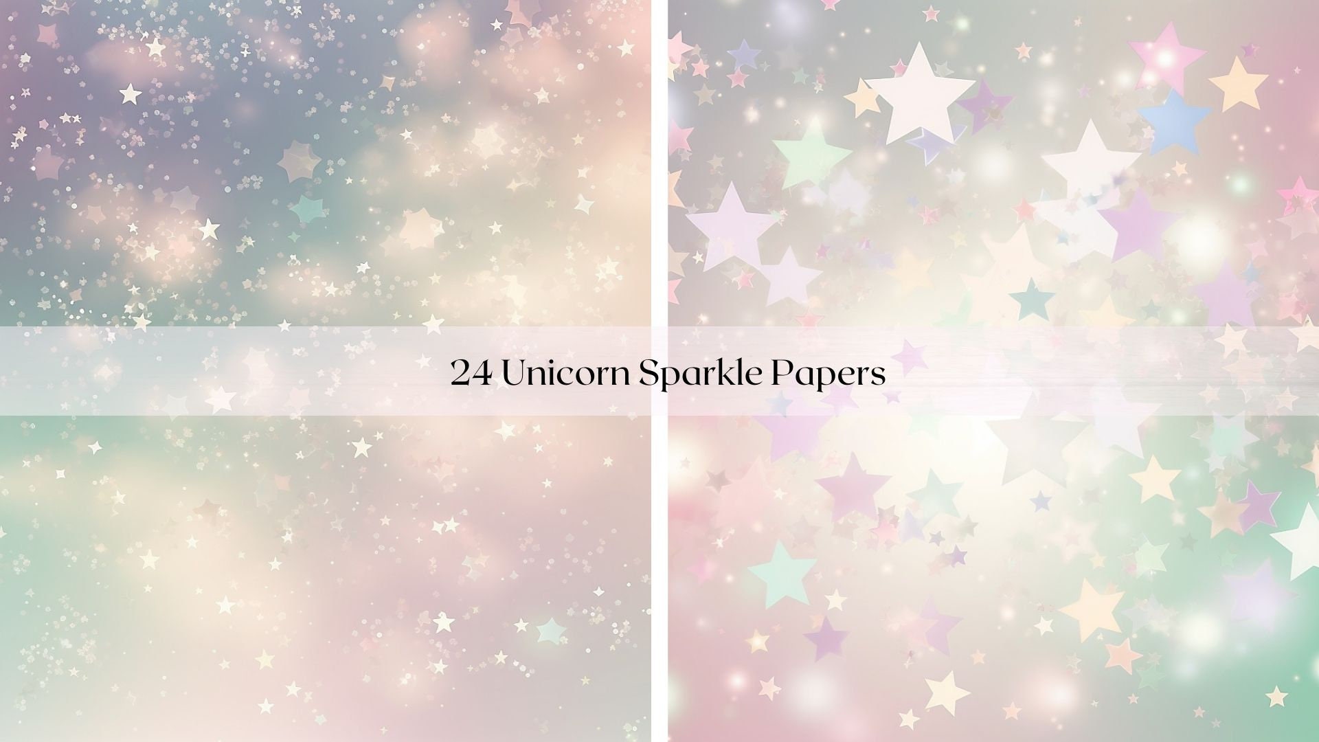 Pastel Watercolor Digital Paper Pastel Stars Digital Paper - Etsy