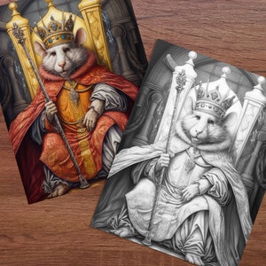 Medieval Mice Coloring Book | 50 Coloring Pages for Adults and Kids ...