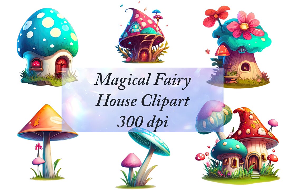 Fairy House Clipart, Fairy House Clip Art Images for Scrapbooking Junk ...