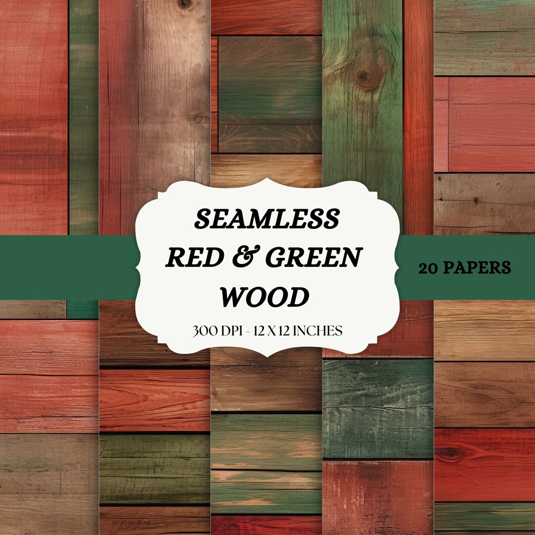 Christmas Wood Texture Digital Paper, Rustic Wood Plank Backgrounds ...