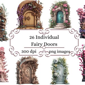 Fairy Doors Clipart, Fantasy Fairy Magic Door Clip Art PNG Format ...