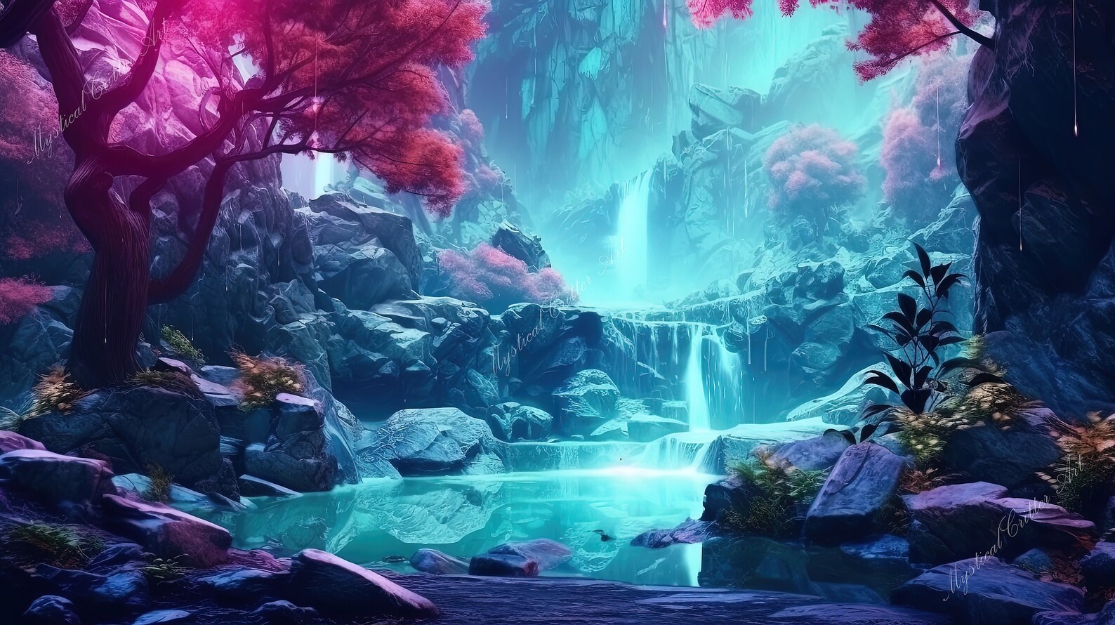 5 Fantasy Backgrounds, Computer Wallpaper, Digital Wallpaper, Desktop ...