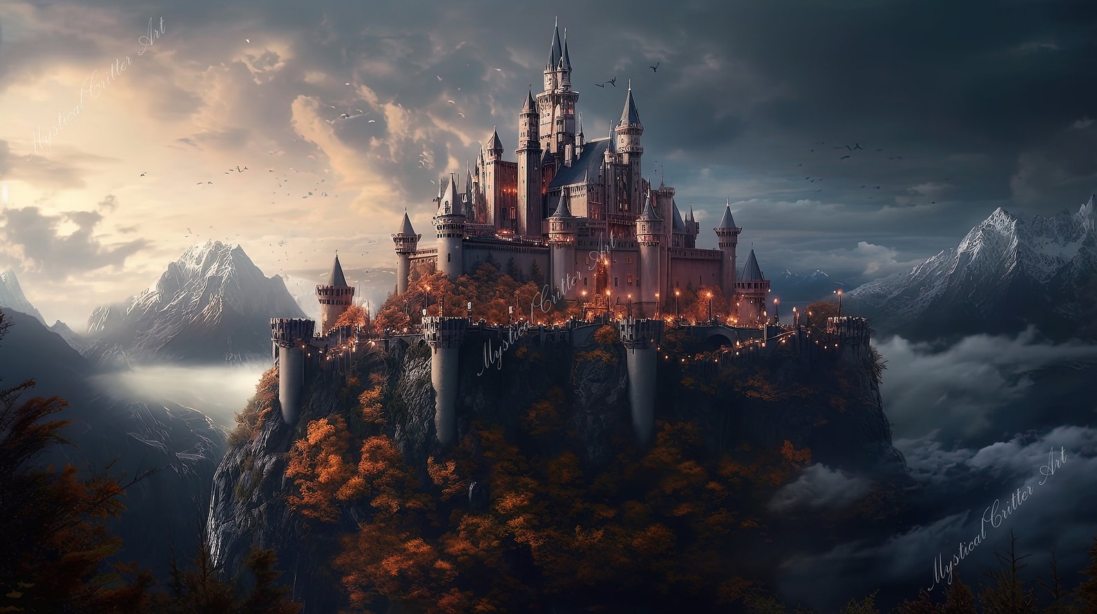 5 Castle Desktop Backgrounds Computer Wallpaper Desktop - Etsy