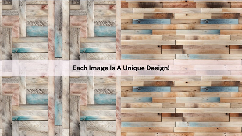 Seamless Colored Wood Texture Digital Paper Rustic Wood Plank - Etsy